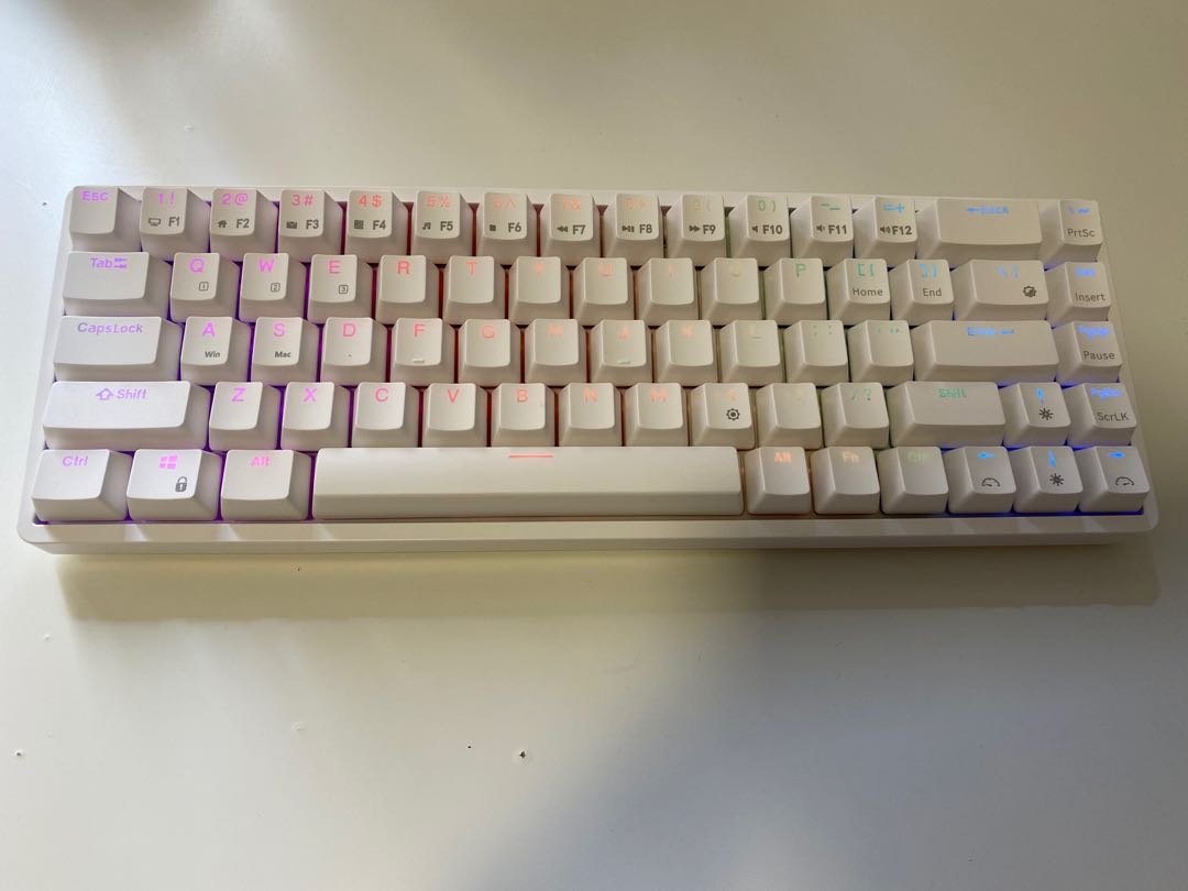 Rk G68 with Akko lavender purple modded, Computers & Tech, Parts ...