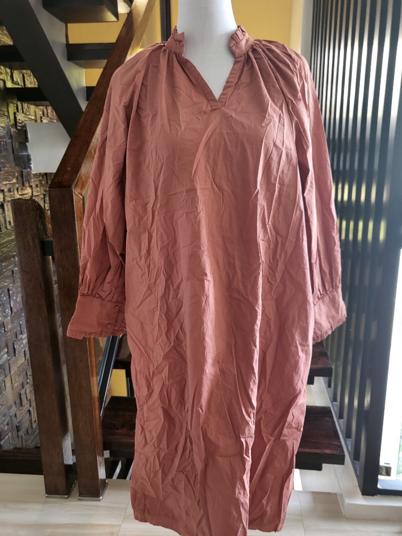 Rust Oversized Polo Dress, Women's Fashion, Dresses & Sets, Dresses on ...