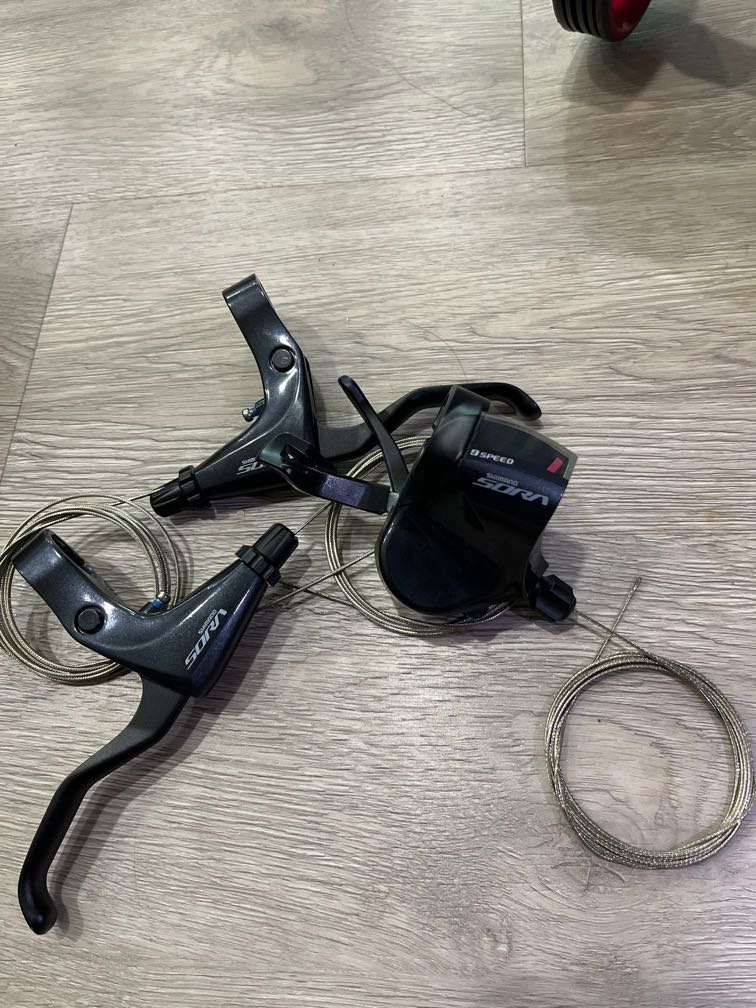 Shimano Sora brake lever & 9s shifter, Sports Equipment, Bicycles ...