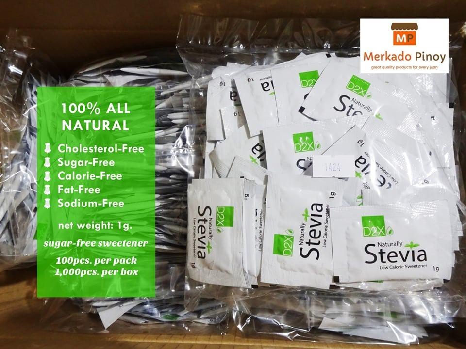 Stevia All Natural Sweetener 1g. x 100 sachets, Food & Drinks, Spice ...