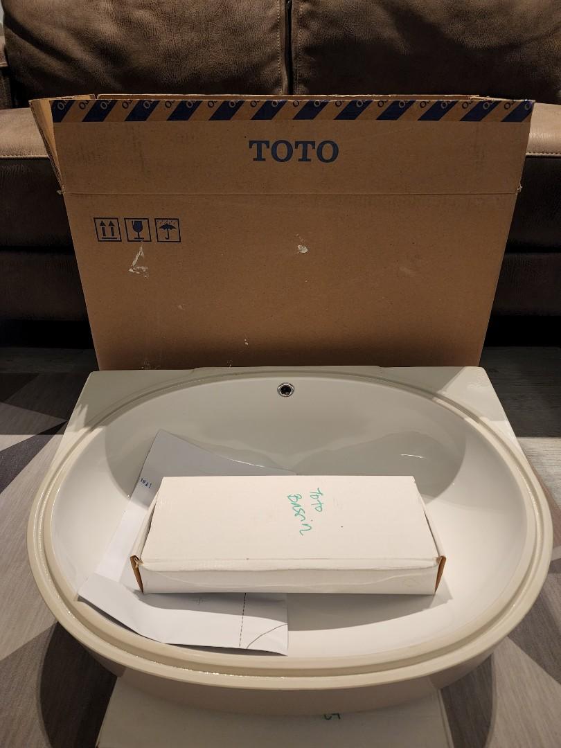TOTO under counter toilet basin L546, Furniture & Home Living, Bathroom ...