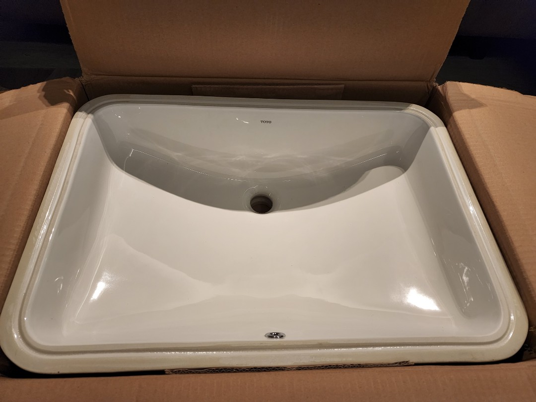 TOTO under counter toilet basin LW540JK2, Furniture & Home Living ...
