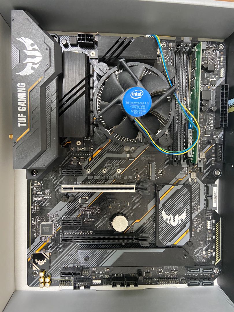 Tuf asus prime b460 pro with i3 10100 processor, Computers & Tech ...