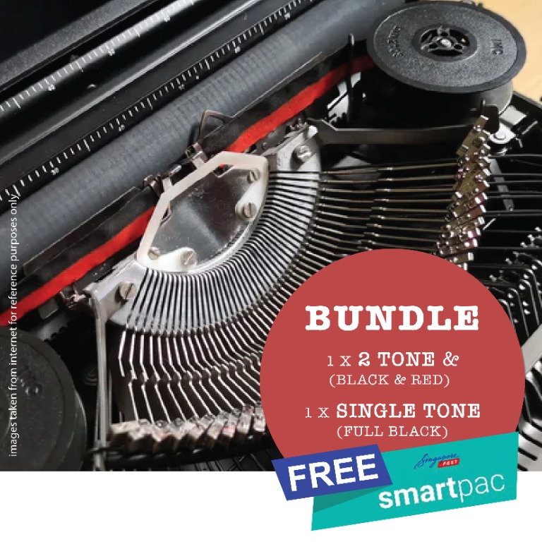 Typewriter Ribbon Bundle (2 Roll & FOC Smartpac), Hobbies & Toys ...