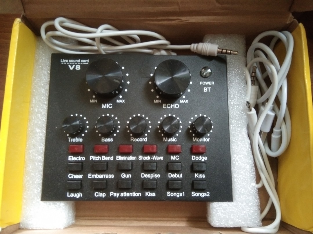 V8 Sound card., Audio, Soundbars, Speakers & Amplifiers on Carousell