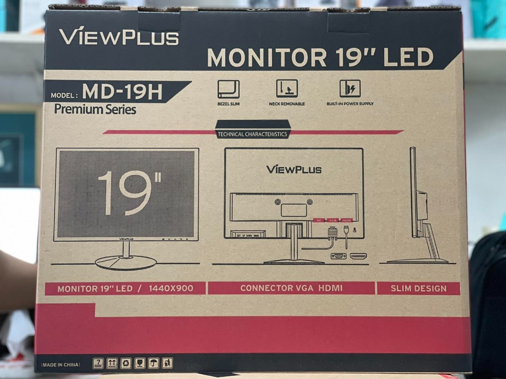 Viewplus 19" MD-19H Led Wide Monitor, Computers & Tech, Parts ...