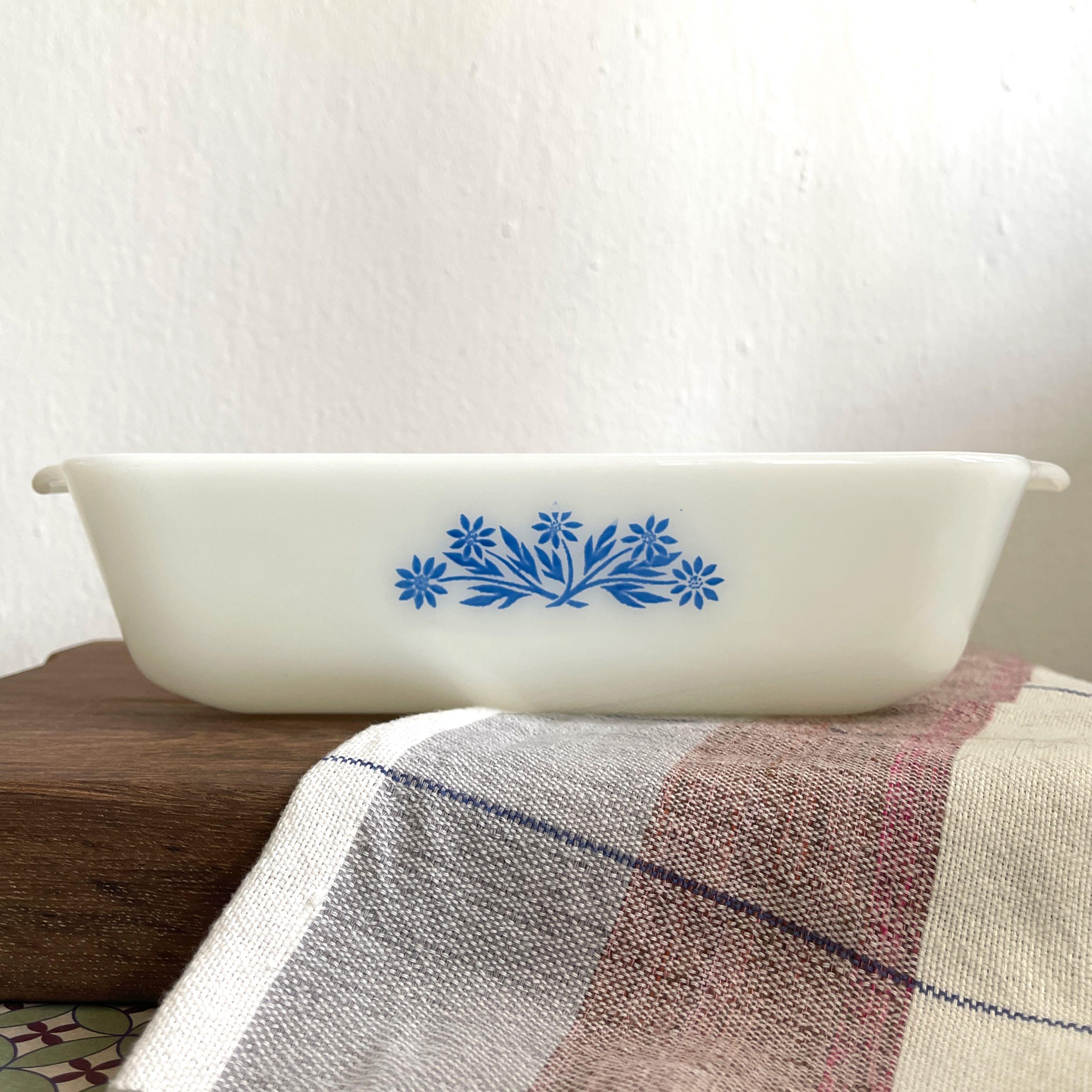 RESERVED - Vintage Anchor Hocking Fire-king 1 qrt loaf milk glass ...