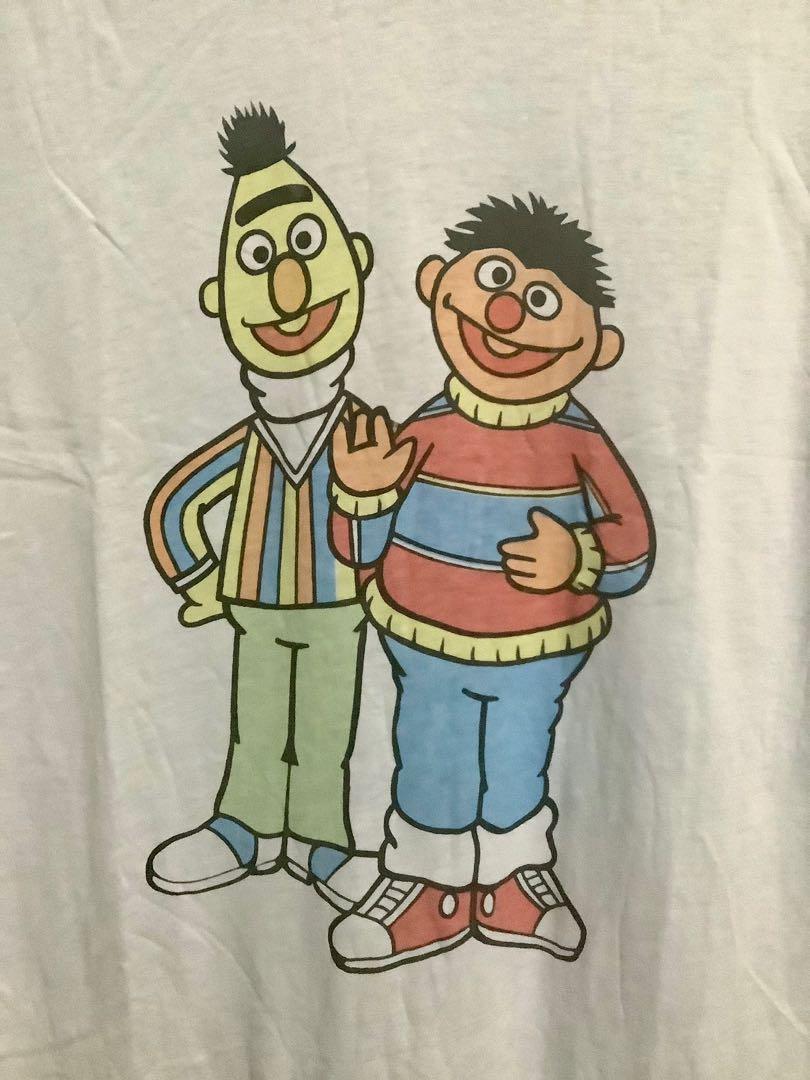 Vintage Retro Sesame Street Ernie Bert Shirt, Men's Fashion, Tops ...