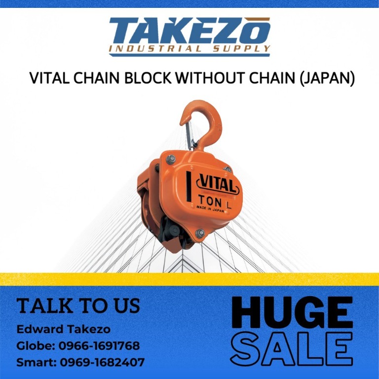 Vital Chain Block without Chain (Japan), Commercial & Industrial ...