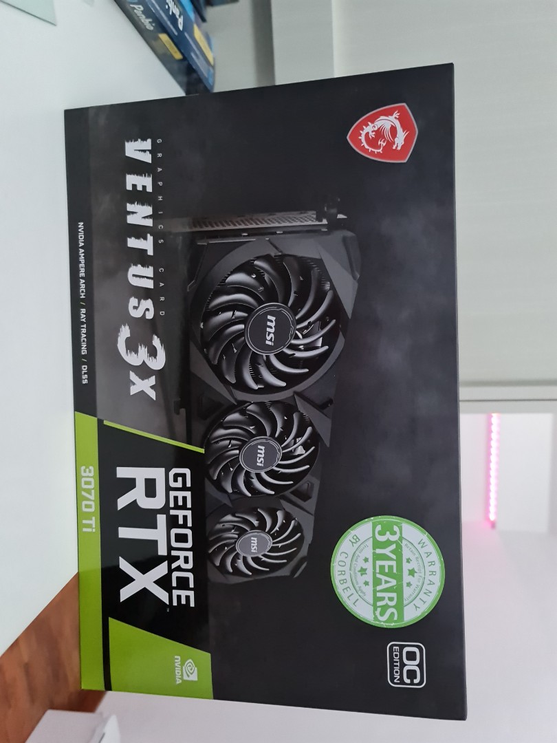 RTX 3070TI MSI VENTUS, Computers & Tech, Parts & Accessories, Computer Parts on Carousell