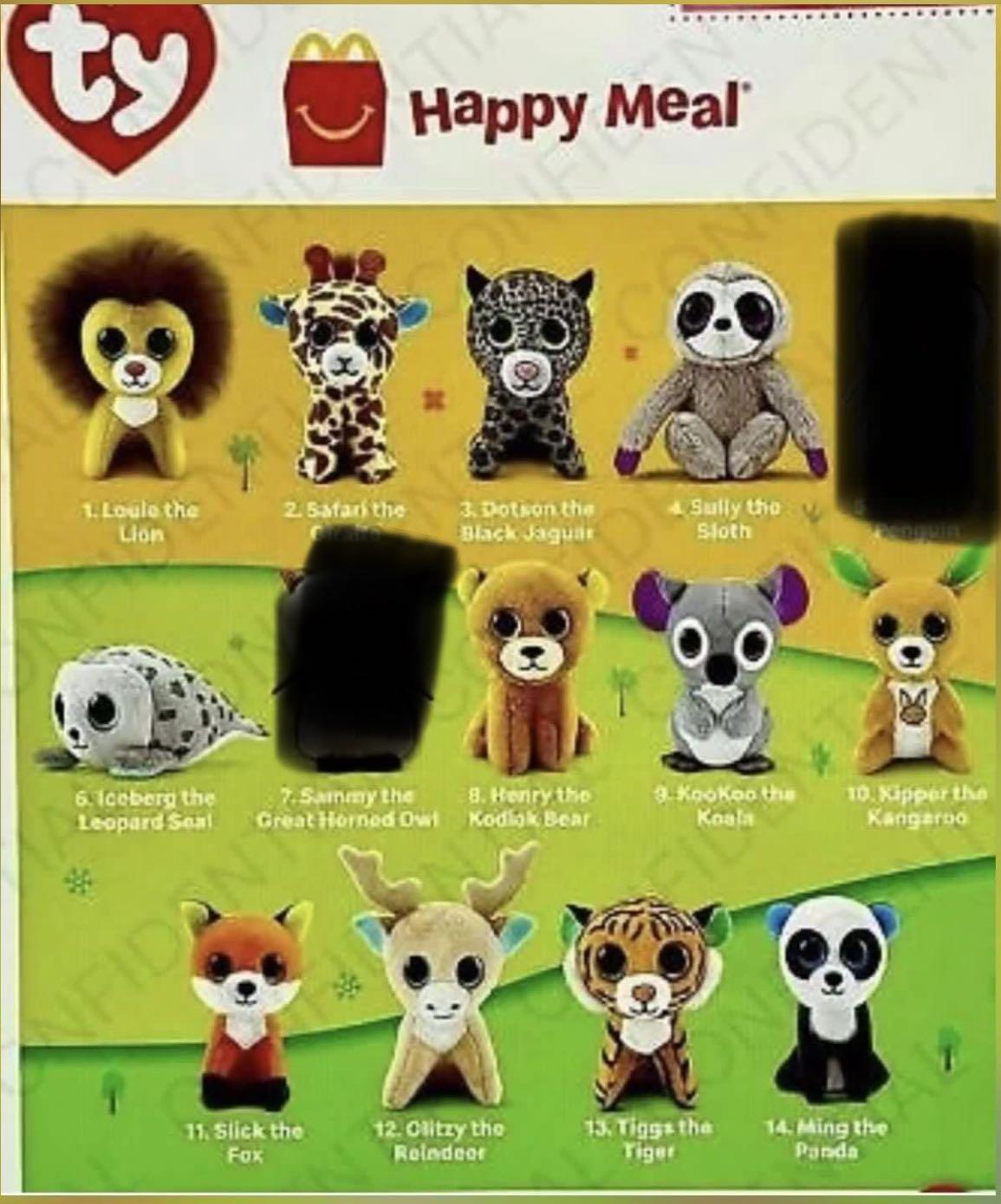 2021 McDONALD'S TY TEENIE BEANIE BOOS HAPPY MEAL TOYS. Price is for 1 ...