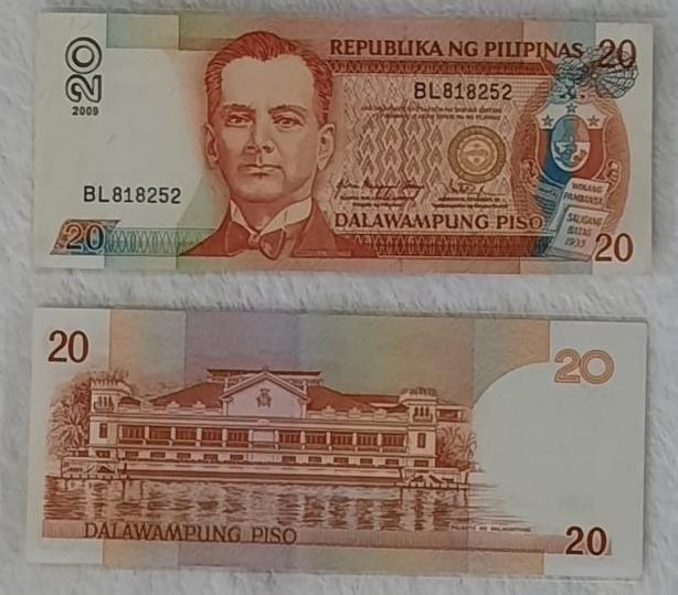 20 Piso Banknote New Design "Manuel L. Quezon", Hobbies & Toys ...