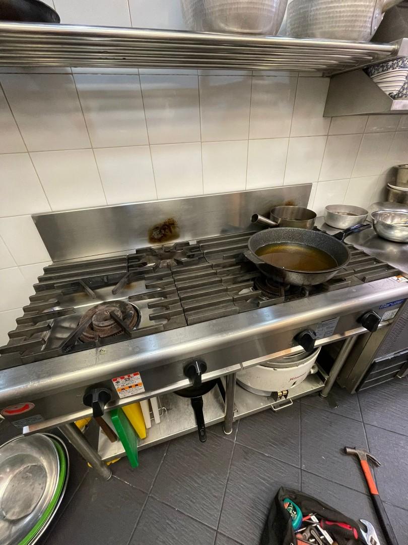 Citygas / Towngas 4 Burner Range Gas open top Stove - Commercial ...