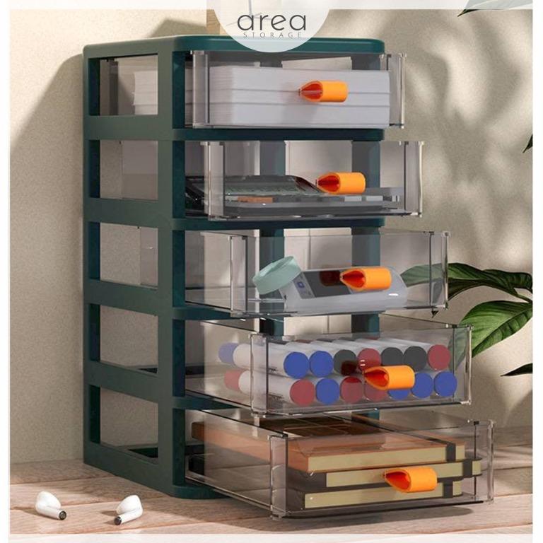 5 Tier Table Top Desk Stationery Drawer Storage Organizer, Men's ...