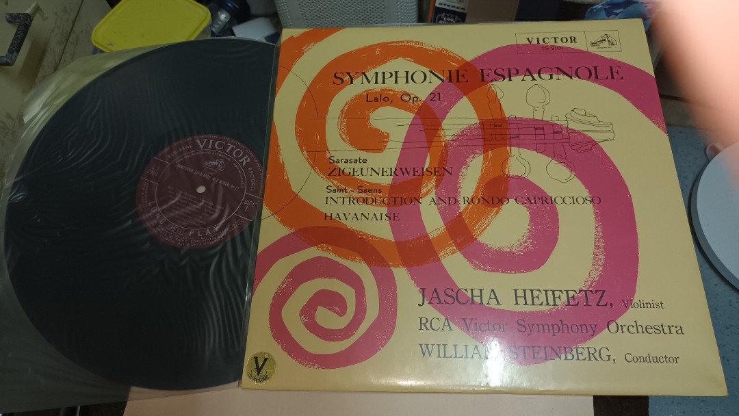 日本60年代深坑版 發燒天碟 古典名盤 小提琴皇 HEIFETZ / WILLIAM STEINBERG LALO-SYMPHONIE ...