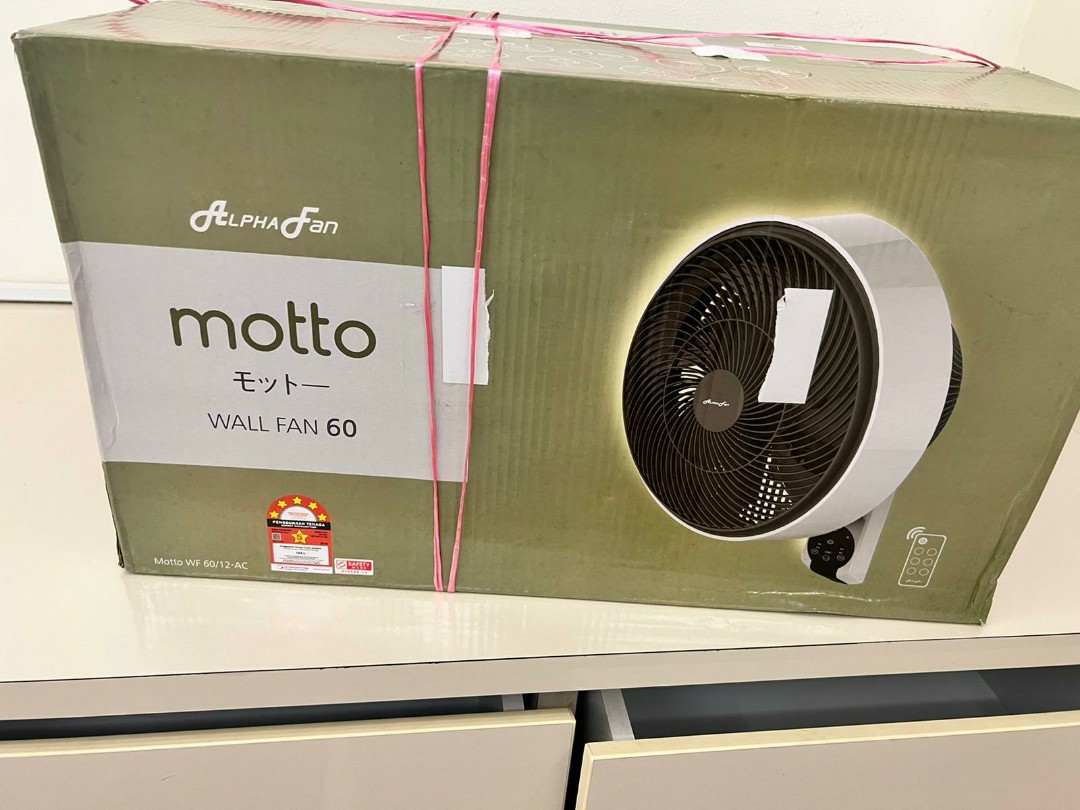 Alpha Motto Wall Fan, Furniture & Home Living, Lighting & Fans, Fans on ...