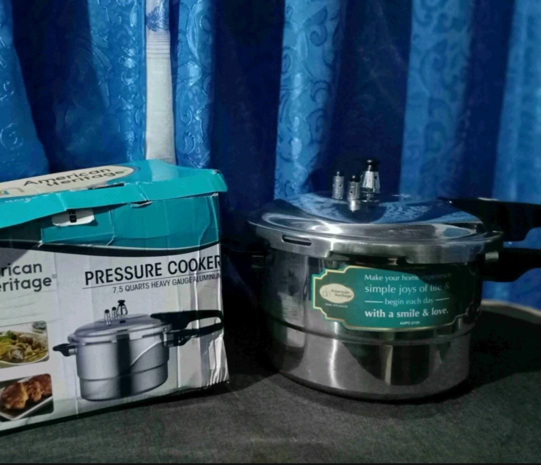 American Heritage Pressure Cooker 7.5 Quartz, Furniture & Home Living ...