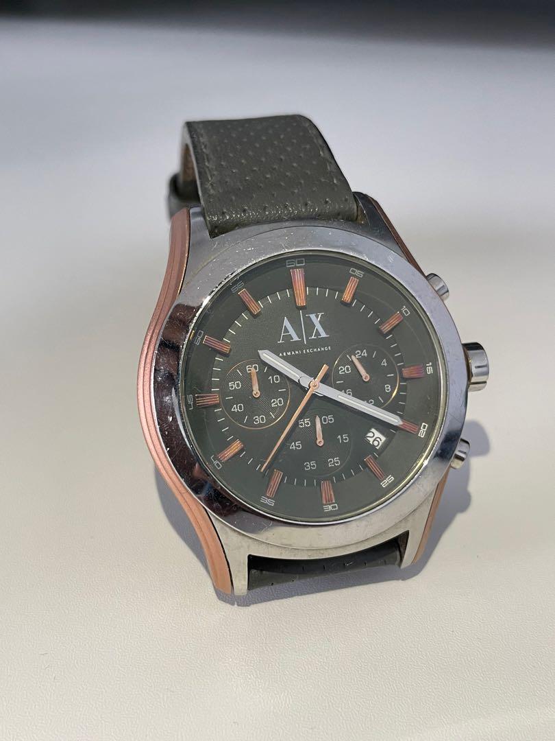 Armani AX grey watch, Men's Fashion, Watches & Accessories, Watches on ...