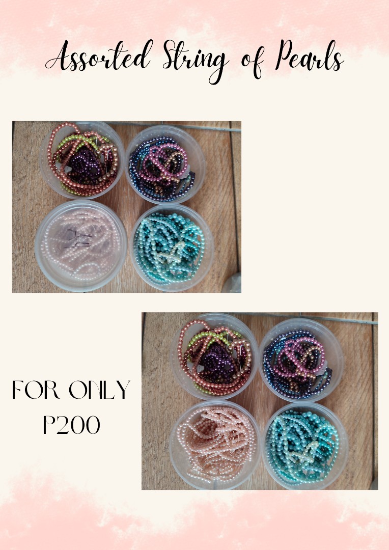 Assorted String of Pearls, Hobbies & Toys, Stationary & Craft, Craft ...