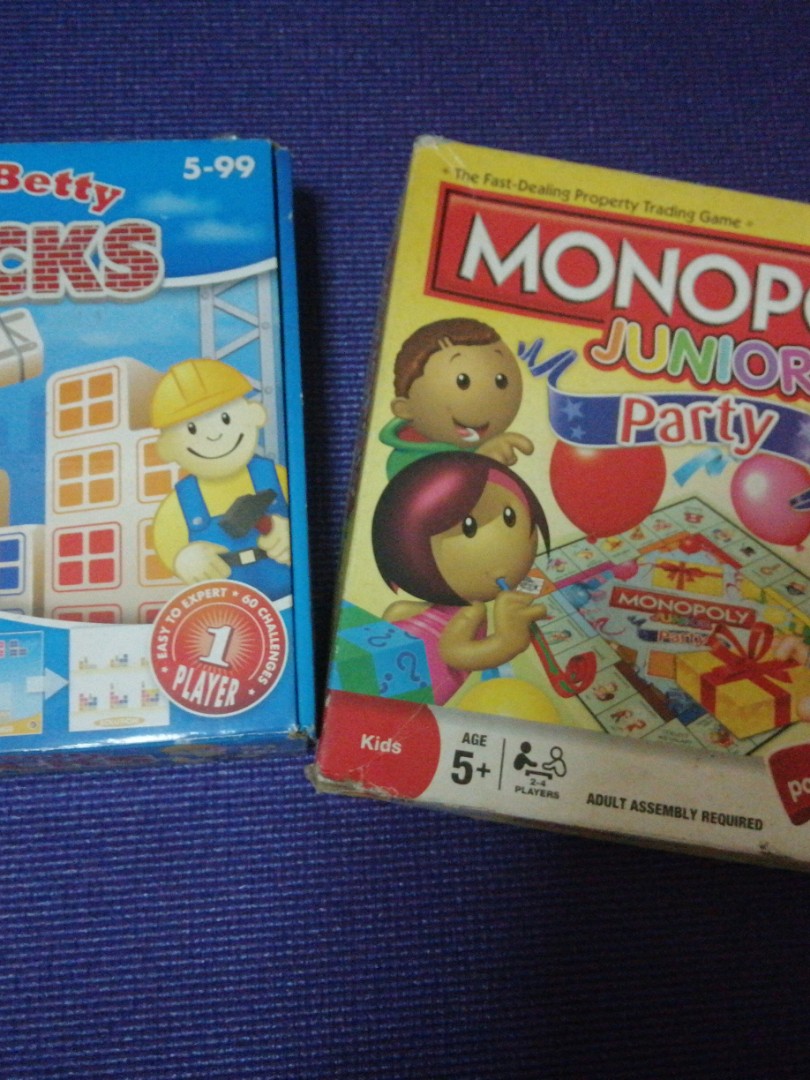 BILL & Betty Bricks and Monopoly Junior on Carousell