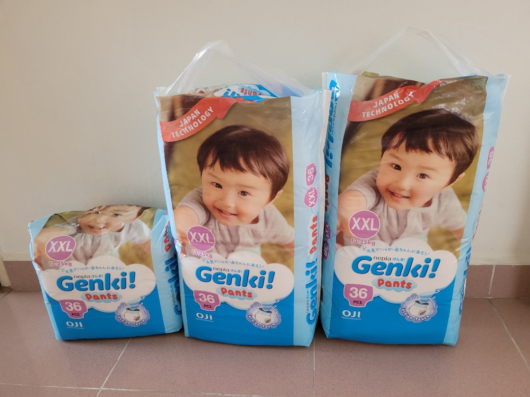 BN Genki Diapers XXL, Babies & Kids, Bathing & Changing, Diapers & Baby ...