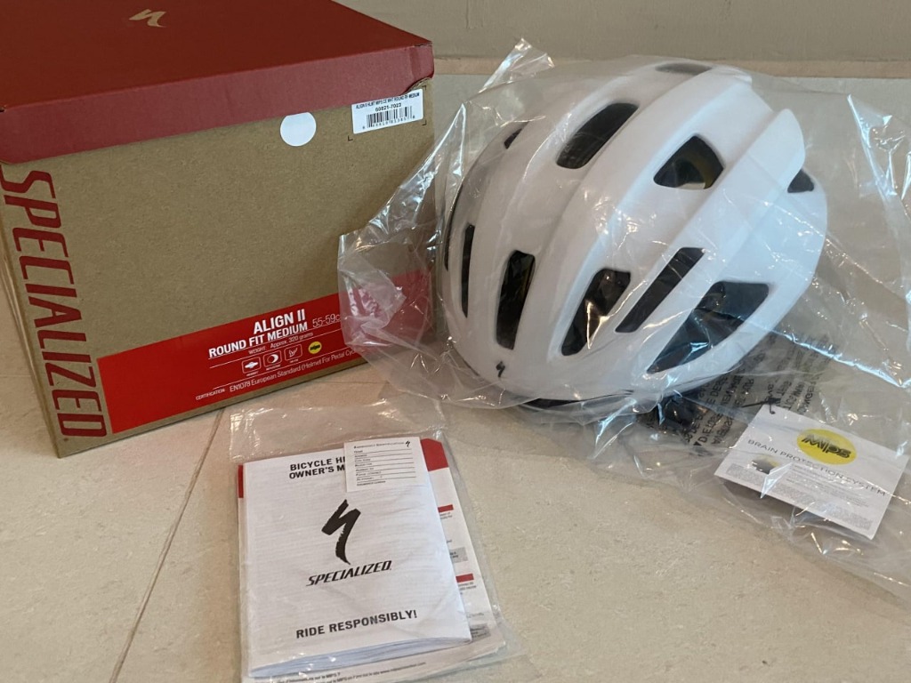 BNIB Align II MIPS Specialized Align 2 in Black or White helmet for ...