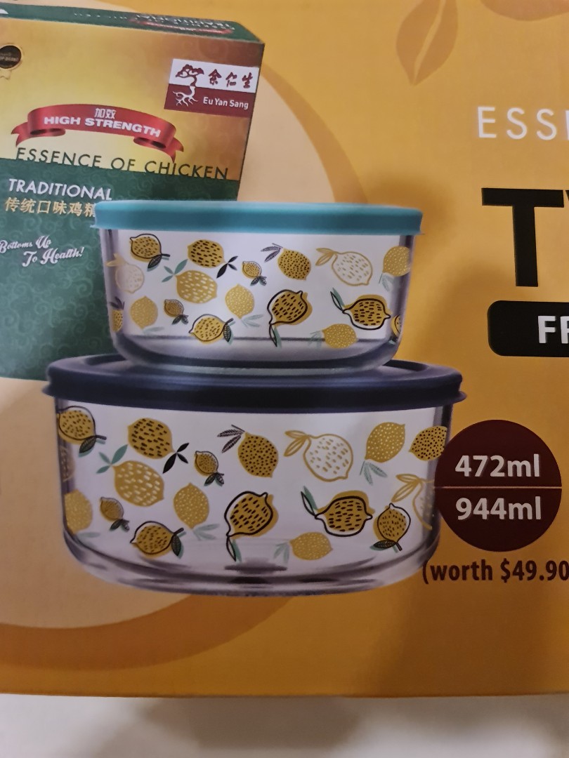 BNIB glass tupperware and container, Furniture & Home Living ...