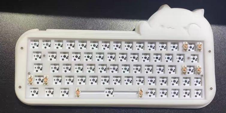 Bongo Cat Acrylic 60% Keyboard Kit, 電腦＆科技, 電腦周邊及配件, 電腦鍵盤及相關產品 - Carousell