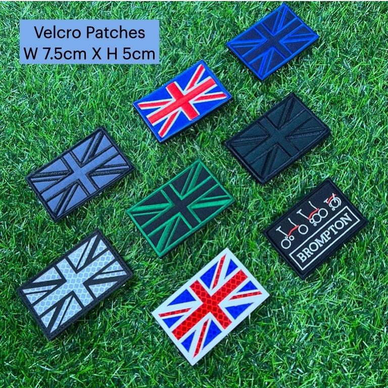 British Flag/ Uk Flag / Union Jack & Brompton Velcro Patches, Sports ...