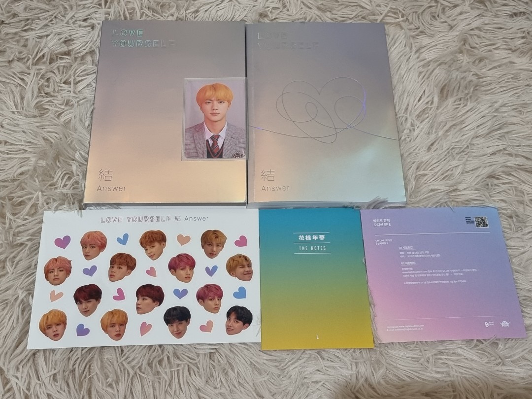 BTS LY Answer L Jin Photocard with album, Hobbies & Toys, Memorabilia ...