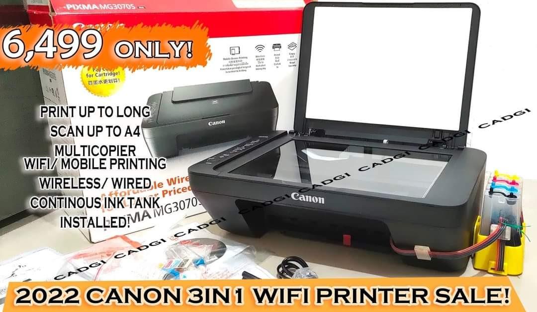 CANON 3IN1 PRINTER WITH CONTINOUS INK TANK INSTALLED, Computers & Tech ...