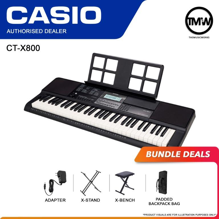 Casio Electronic Keyboard CT-X800 61 keys Touch Response Portable CTX800 CTX 800 Absolute Piano ...