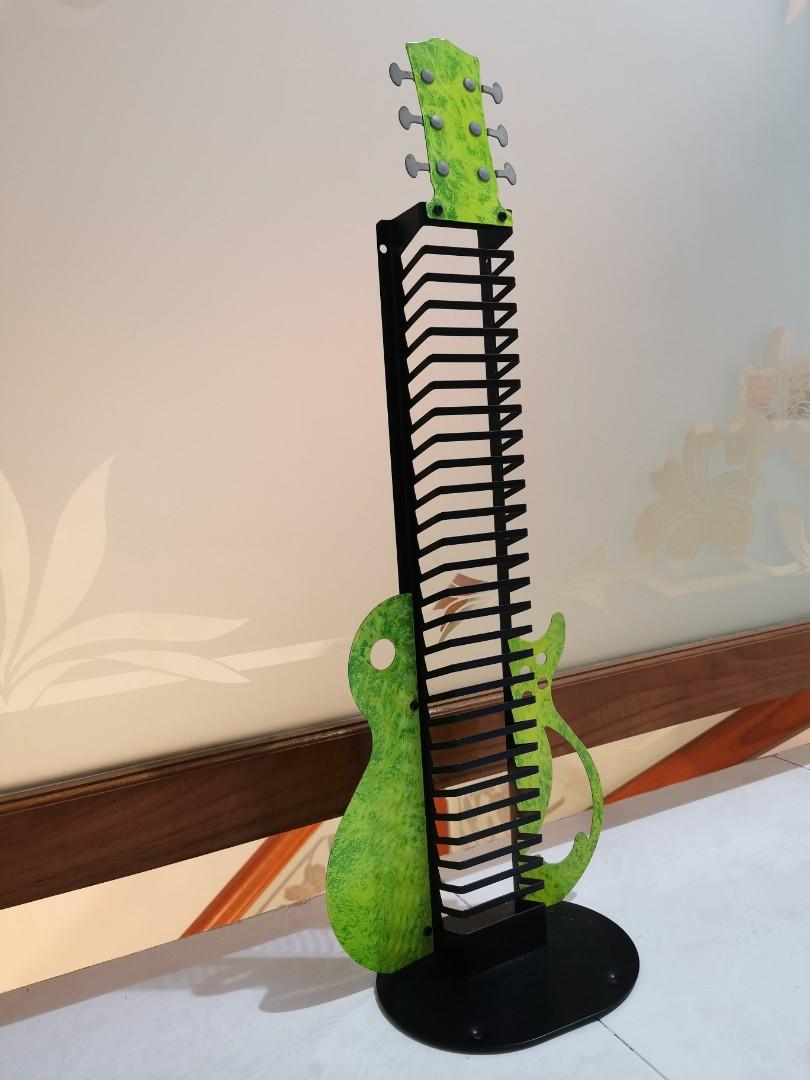 Metal guitar CD rack., Hobbies & Toys, Music & Media, Musical ...