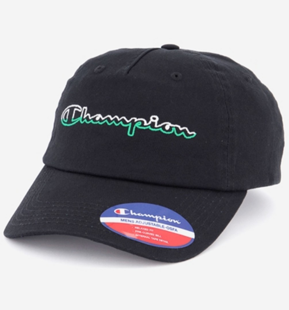 Champion Men's Split dad adjustable cap, Black, Men's Fashion, Watches ...