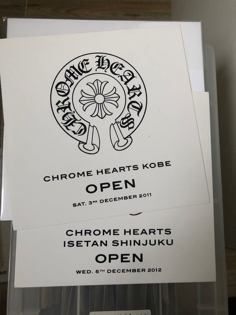 CHROME HEARTS ISETAN SHINJUKU KOBE OPEN CARD, 興趣及遊戲, 書本 & 文具, 雜誌及其他 ...
