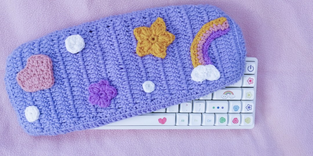 Crocheted Keyboard Cover (size based RKG68), Computers & Tech, Parts ...