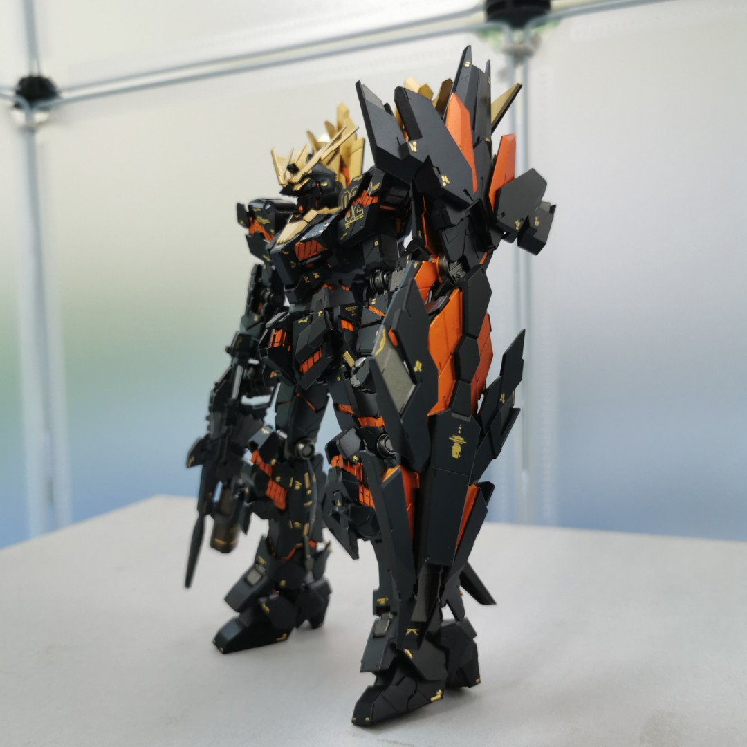 Customised RG banshee gundam on Carousell