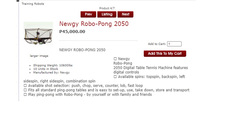 Digital 2050 Newgy Robot pinpong machine (ROBOPONG0, Hobbies & Toys ...