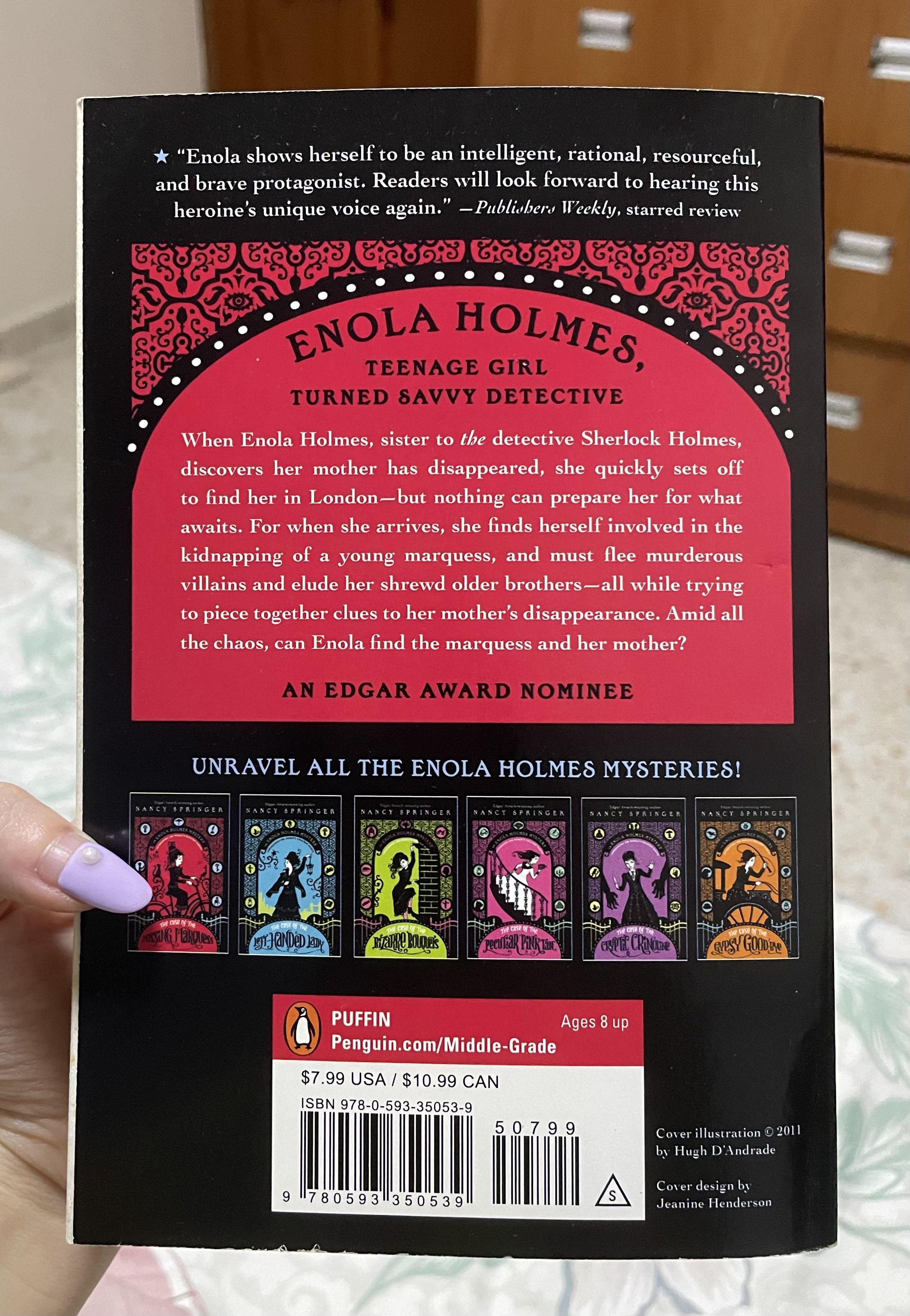 Enola Holmes - The Case of The Missing Marquess Novel, Hobbies & Toys ...