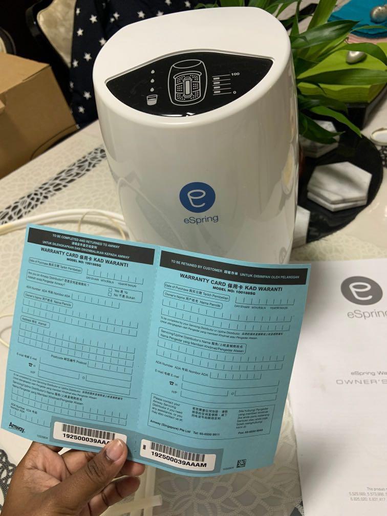 e-spring water purifier system treatment, TV & Home Appliances, Kitchen ...