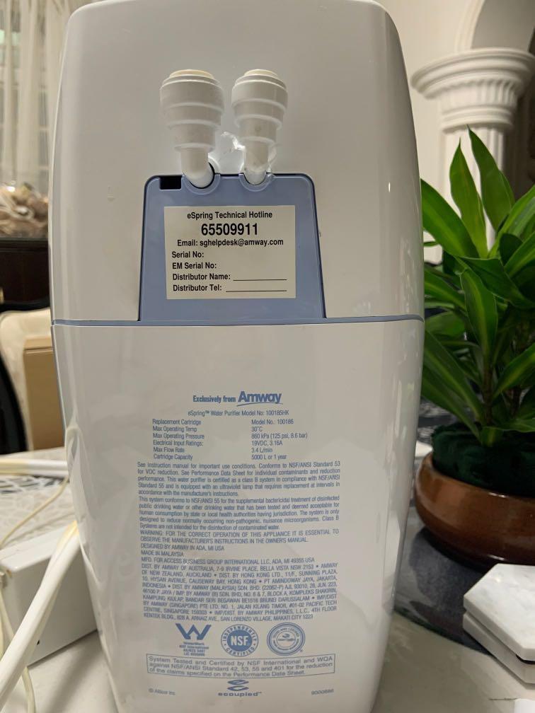 e-spring water purifier system treatment, TV & Home Appliances, Kitchen ...