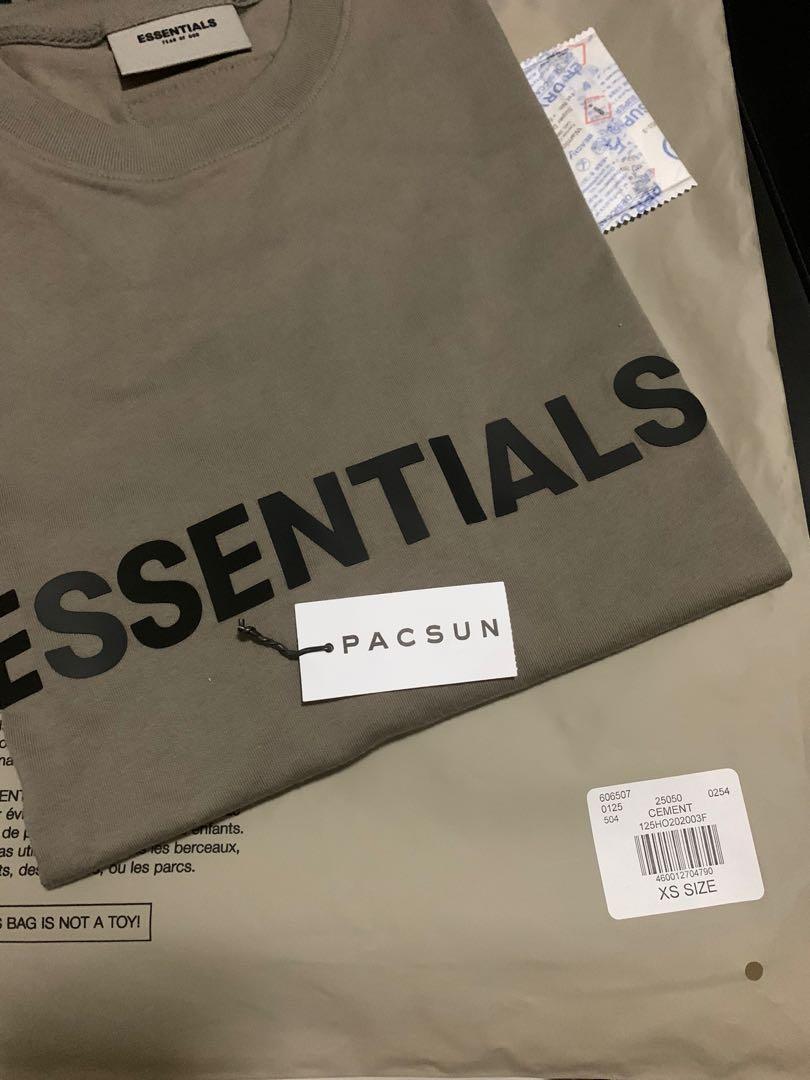 Essentials FOG tee cement, Men's Fashion, Tops & Sets, Tshirts & Polo ...