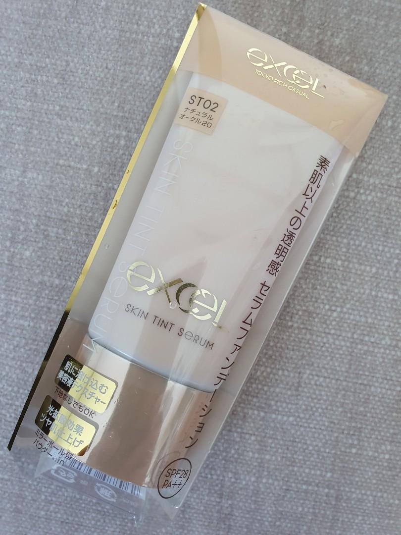 Excel Skin Tint Serum ST02 Natural Ochre 20, Beauty & Personal Care, Face, Makeup on Carousell