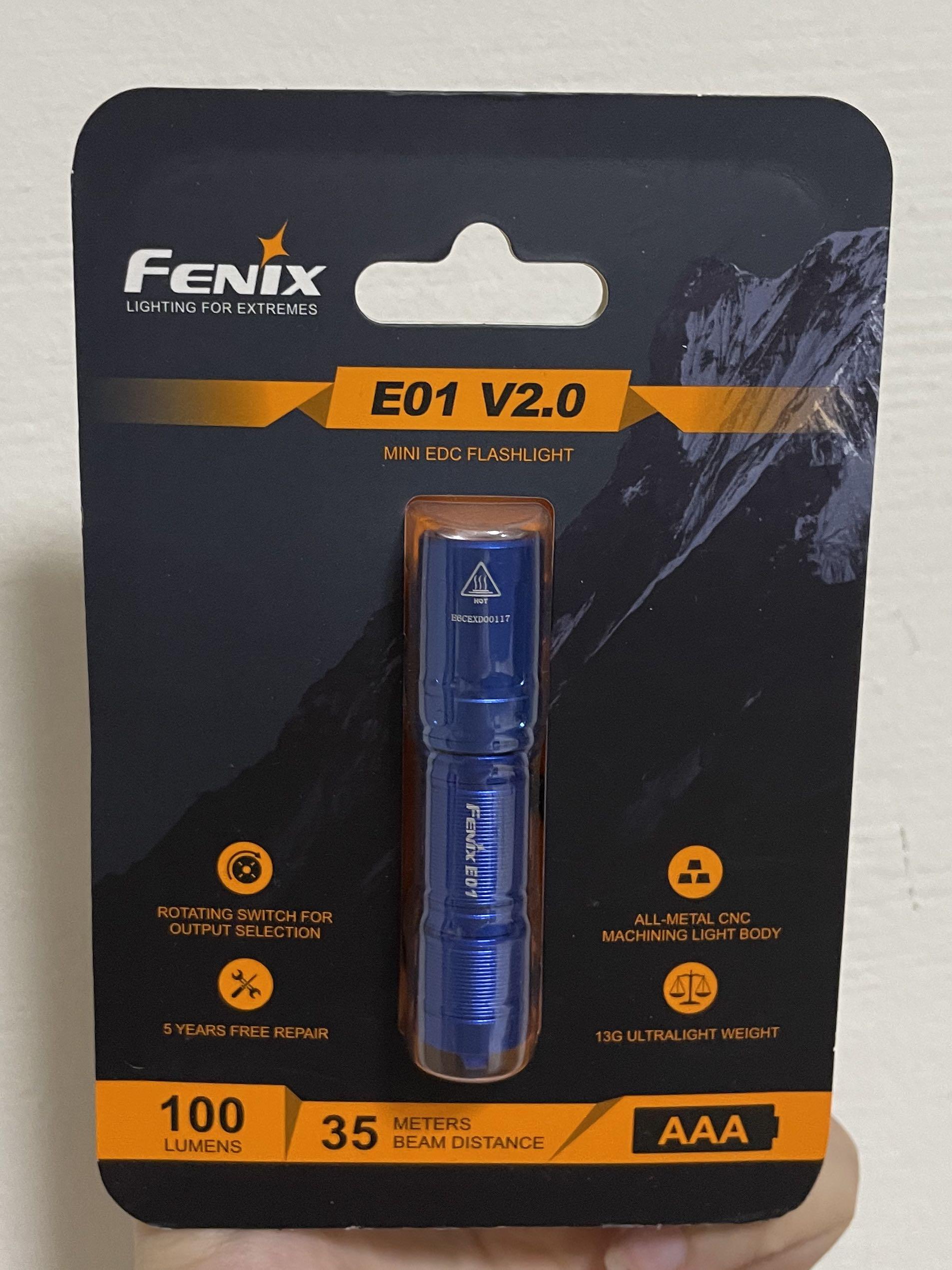 Fenix E01 V2.0 Flashlight, Everything Else on Carousell