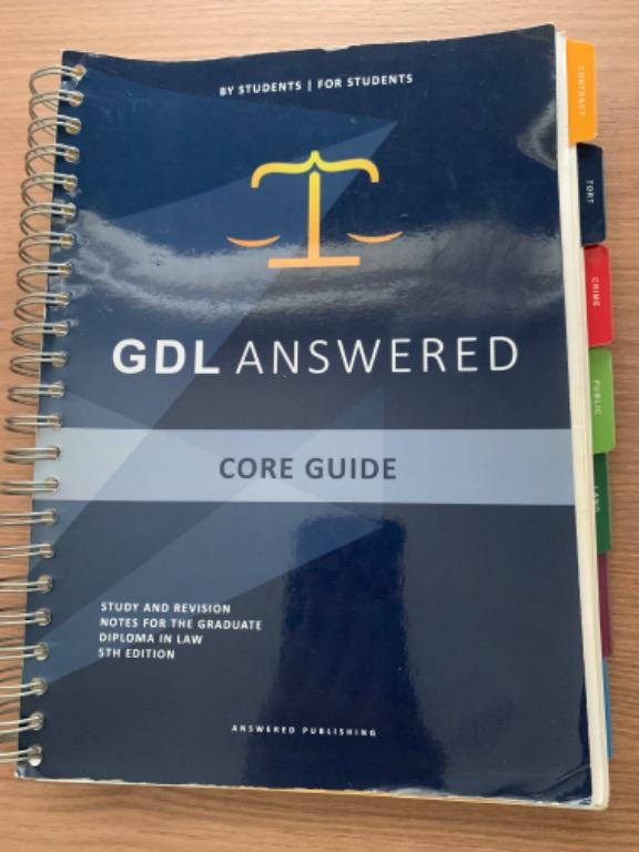 GDL Answered complete core guide, 興趣及遊戲, 書本 & 文具, 教科書 - Carousell