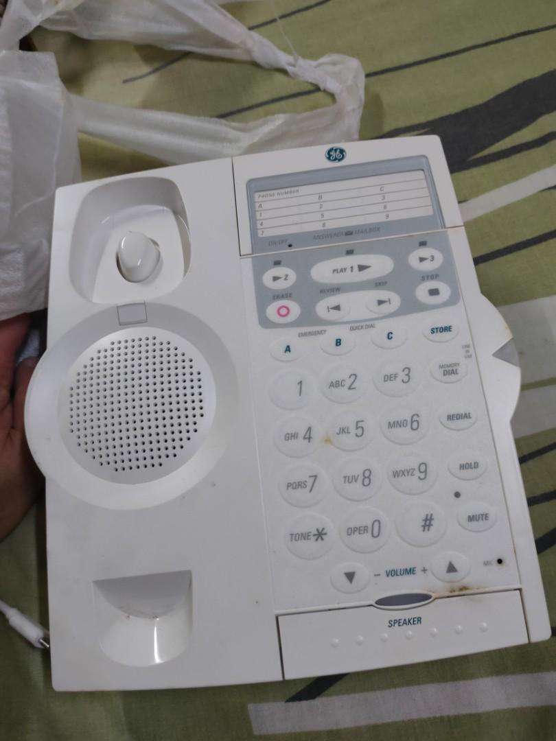 GE KITCHEN PHONE digital answering system 120V, TV & Home Appliances ...