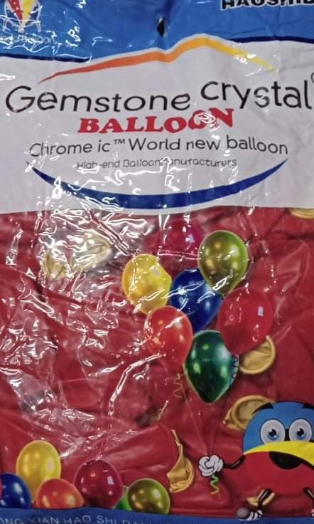 GEMSTONE CRYSTAL BALLOON RED COLOR*50PCS SIZE 12 ONLY, Hobbies & Toys ...
