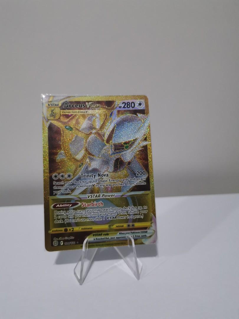 Gold Arceus Vstar Brilliant stars 184/172, Hobbies & Toys, Toys & Games ...