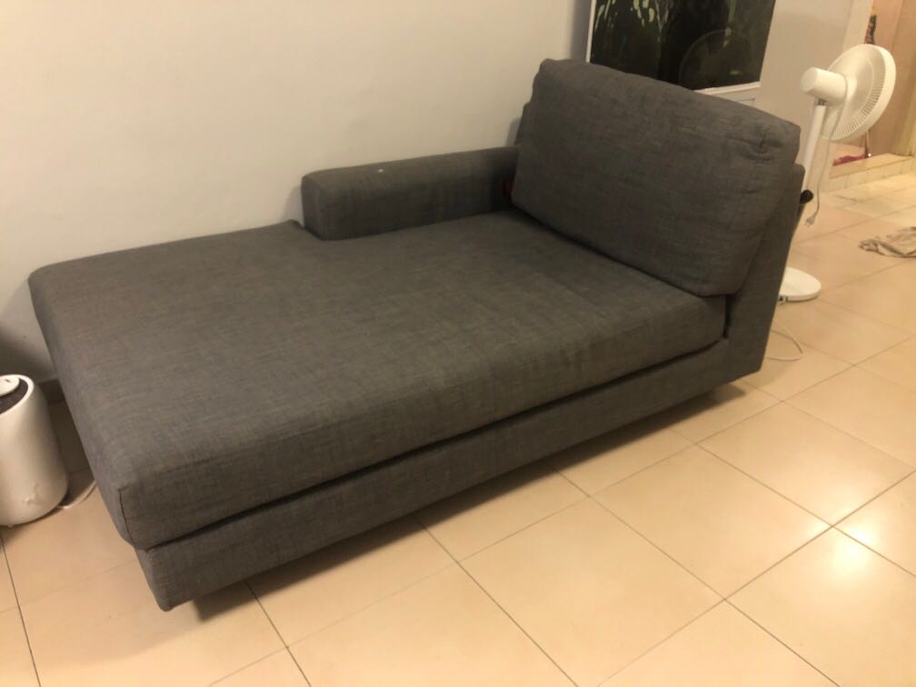 Grey sofa bed self collect at seng kang , Furniture & Home Living ...