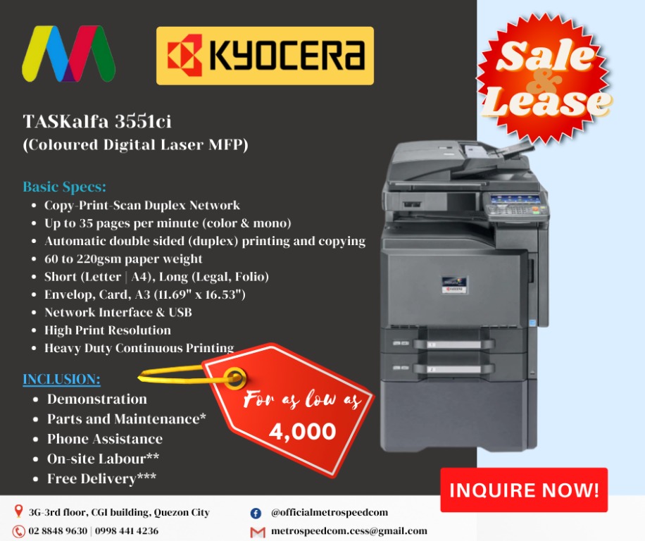 Heavy Duty A3 Coloured Multi-functional Copier Machine LEASE for as LOW ...